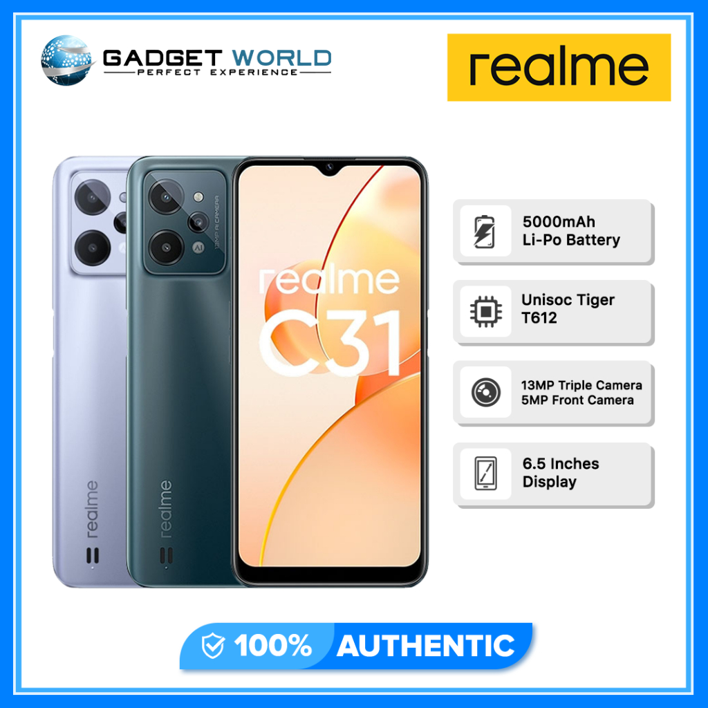Realme C31 3GB+32GB with 6.52" LPS LCD Screen |1.82 GHz, Octa Core ...