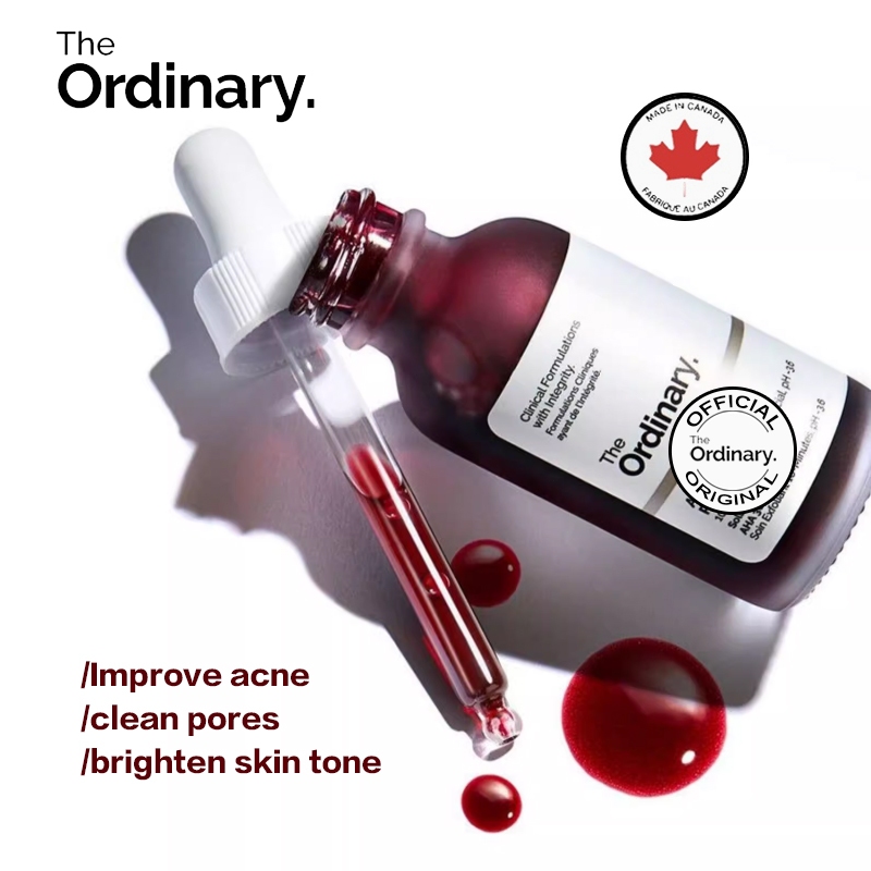 The Ordinary Peeling Solution AHA Serum for face BHA face Serum Acne ...