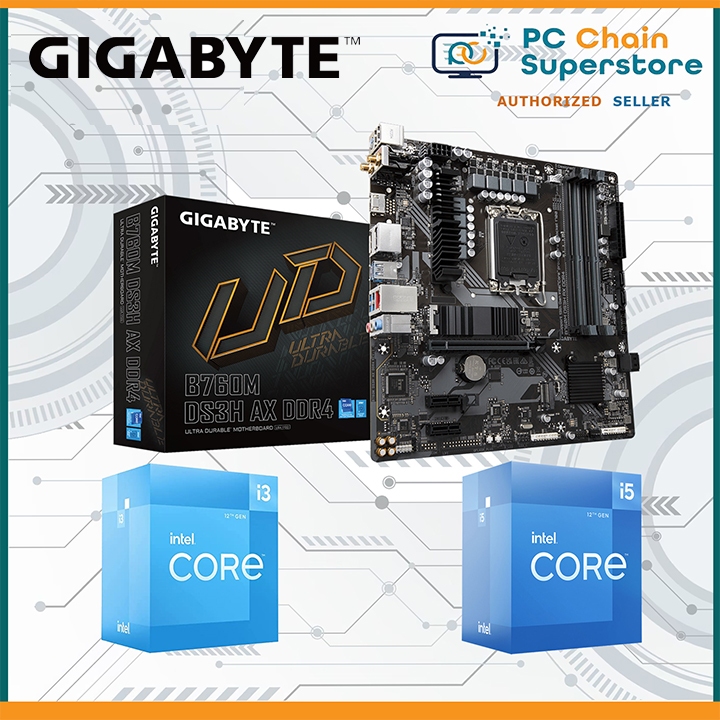 (Bundle) Intel i3-12100 / i3-12100F / i5-12400 / Intel i5-12400F 12th ...