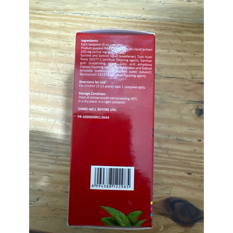 Thrombolief (guava extract, psidium guajava L. ) food supplement ,60ml ...