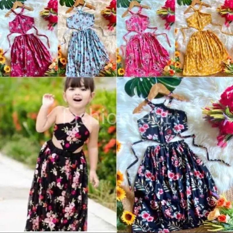 very cute sexy backless dress for kids | Shopee Philippines
