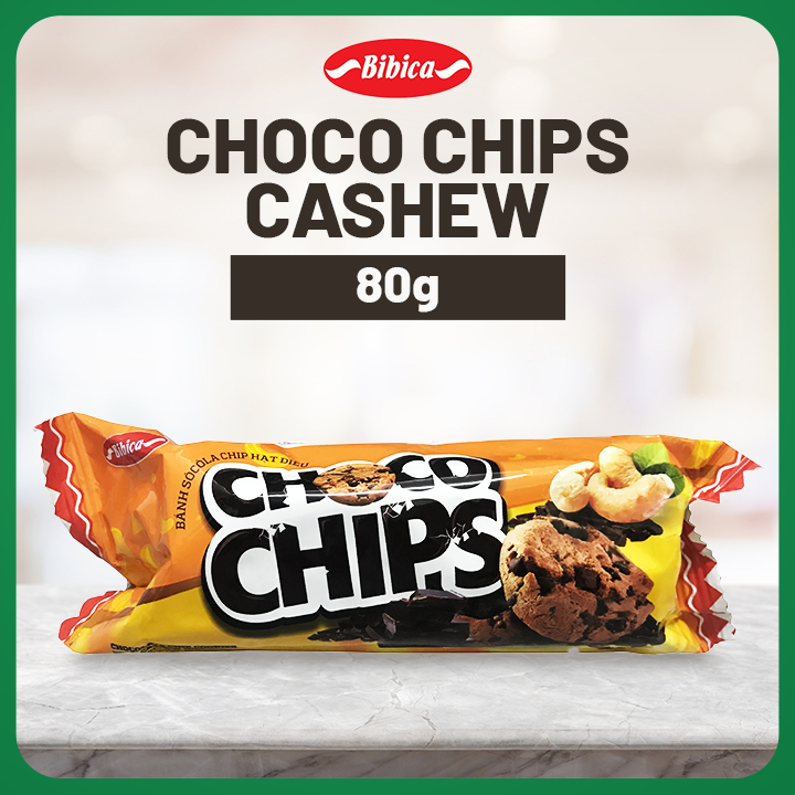 BIBICA CHOCOCHIPS CASHEW 80G | Shopee Philippines