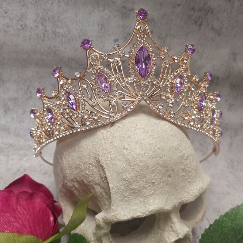 Lavander Queen Tall Elegant Gothic Debut Tiara Crown | Shopee Philippines