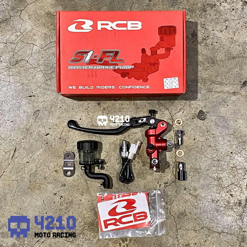 RCB S1-FL Master Brake Pump 14MM/17MM w/ FREE BRAKE HOSE ADAPTOR ...