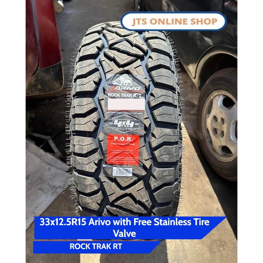 33x12.5R15 Arivo Rock trak RT with Free Stainless Tire Valve | Shopee ...