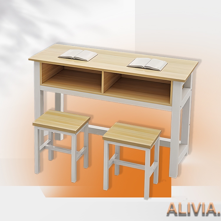 ALIVIA Table set School 1 Table with 2 Chairs Double layer study table ...