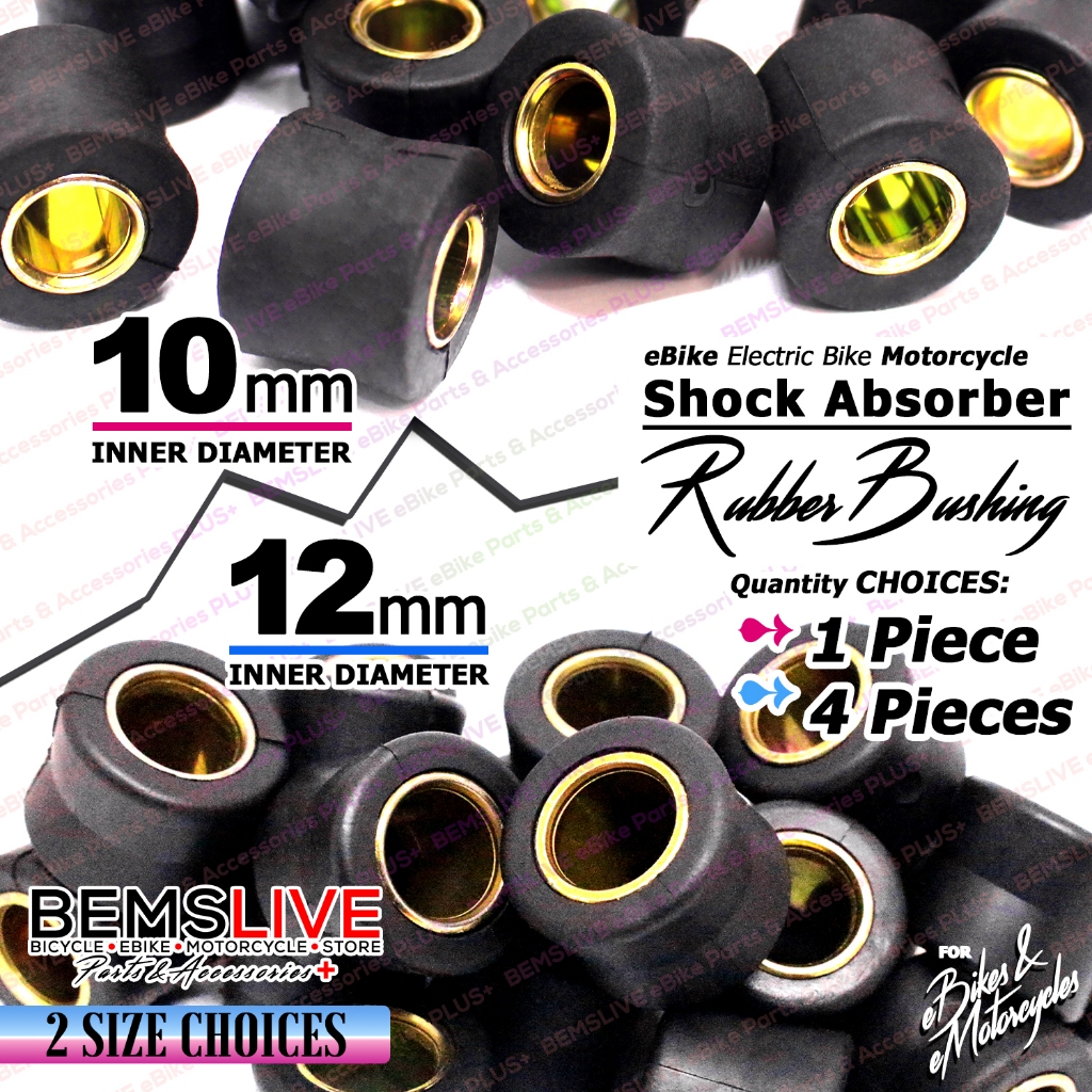 10mm/12mm Shock Rubber Bushing for eBike eTrike Motorcycles Shock ...