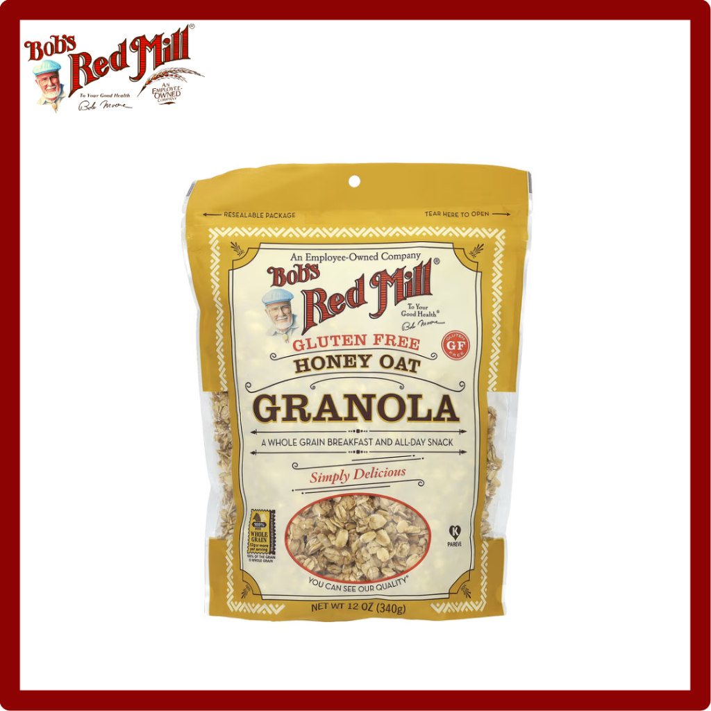 Bob's Red Mill, Granola, Honey Oat, Gluten Free , 12 oz (340 g ...