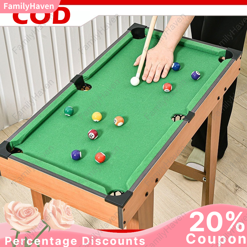 FamilyHaven Adjustable Wooden Tabletop Billiard Table, Perfect Pool ...