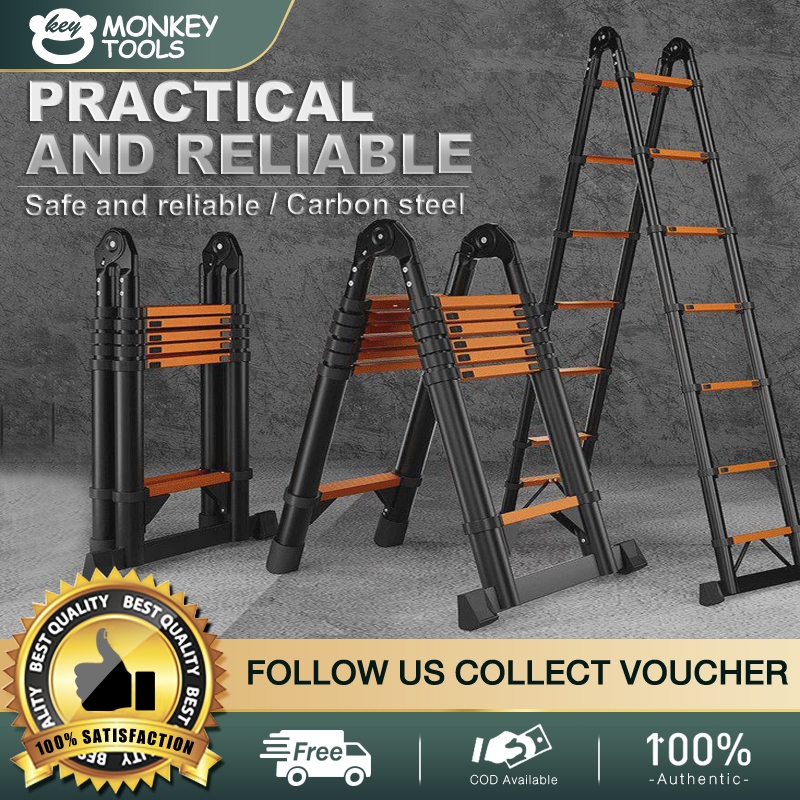 Foldable Multi-Step Ladder for Engineering & Home Use - Extendable ...