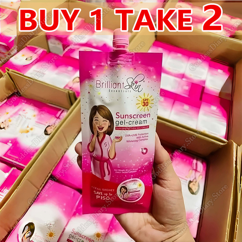 BUY 1 TAKE 2 BRILLIANT SKINSUNBLOCK Sunscreen Gel Cream 50g Protect ...