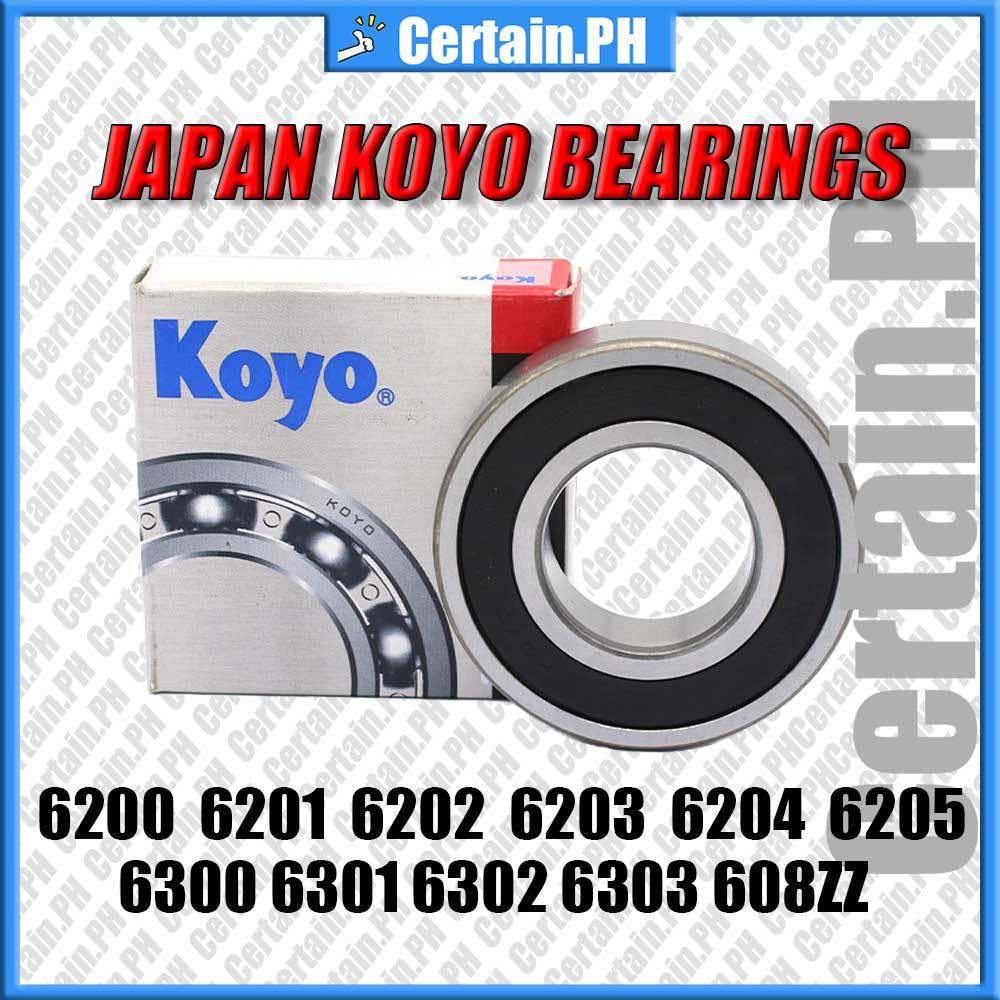 Koyo Bearings JAPAN All size 6200/6201/6202/6203/6204/6205/6300/6301/6302/6303 | Shopee Philippines