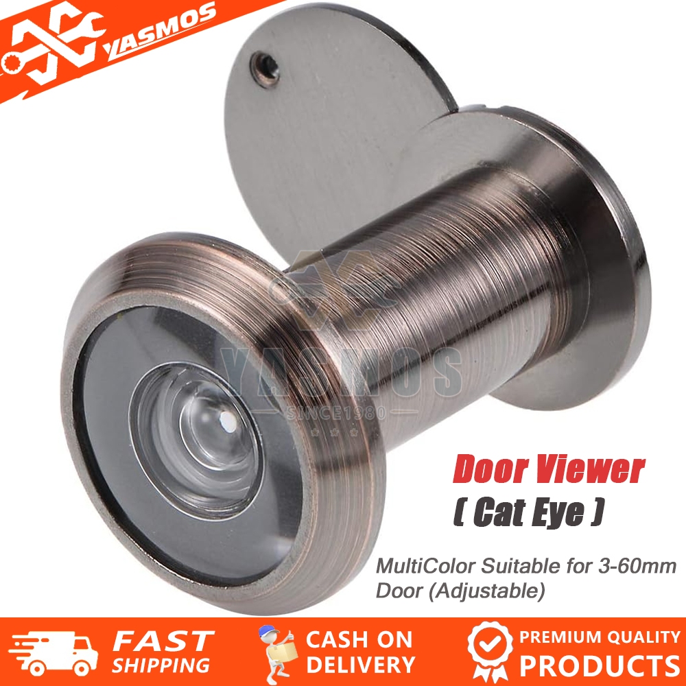 200 Degree Viewing Door Peephole Peek Viewer Security Adjustable With ...