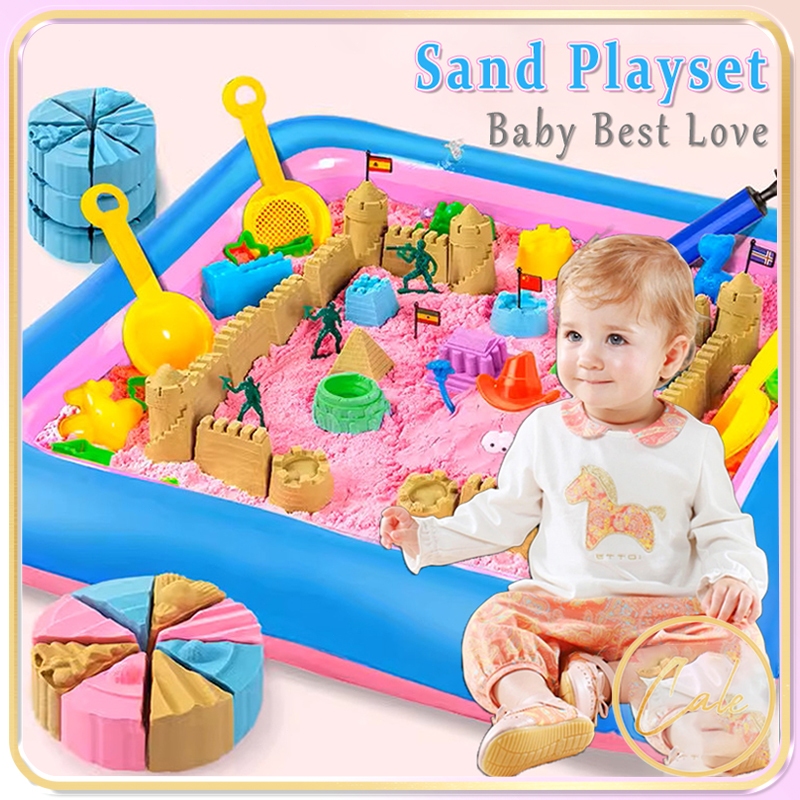 Cale 1KG Sand Playset Inflatable Safe Non-toxic and Odorless for Kids ...
