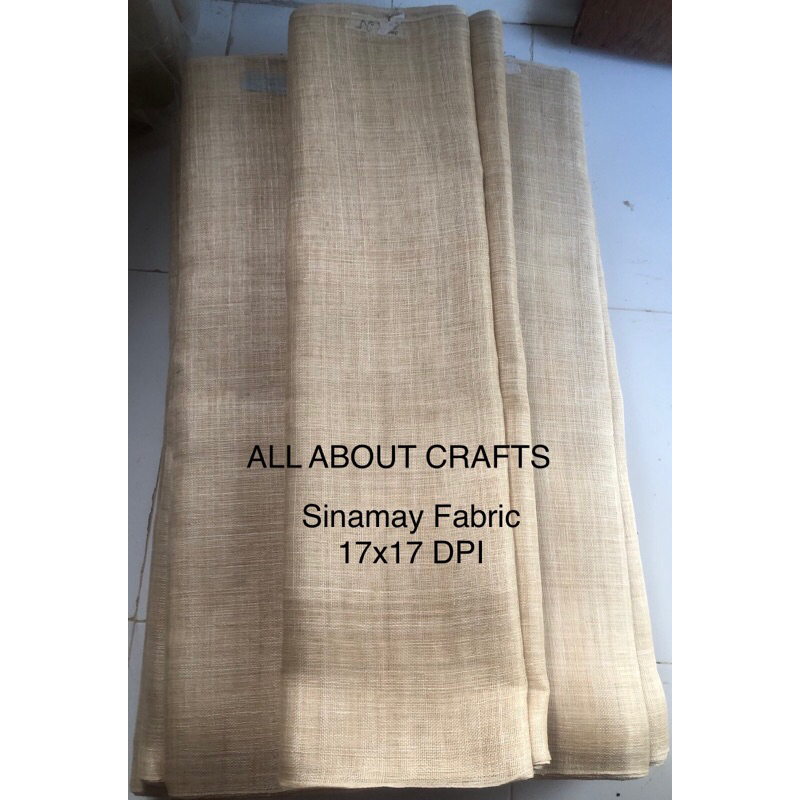 [Ready Stock ]1 meter Natural Sinamay Fabric 17x17 DPI | Shopee Philippines