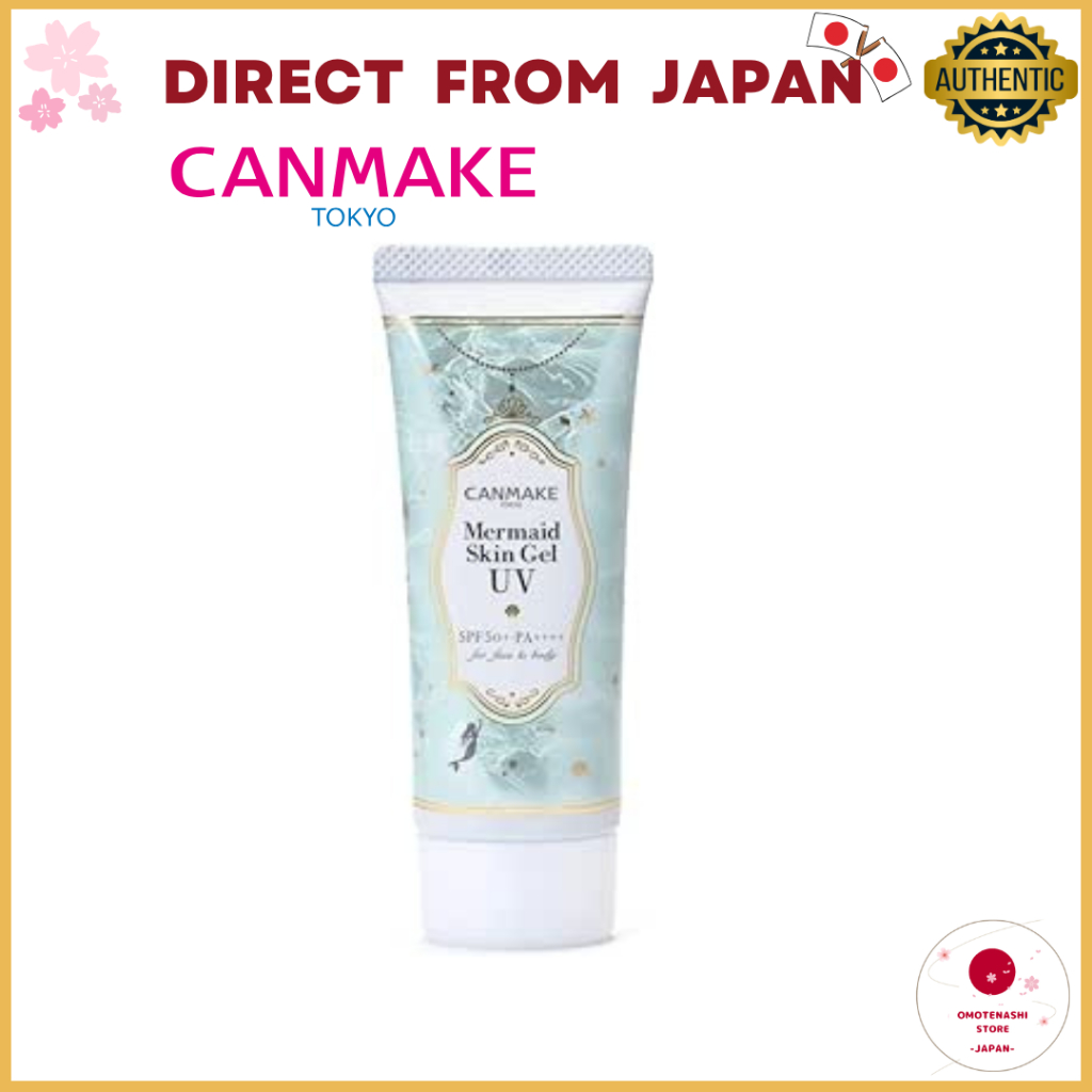 Direct From Japan CANMAKE Mermaid Skin Gel UV C01 CICA Mint Sunscreen Gel SPF50 PA Remove with ...