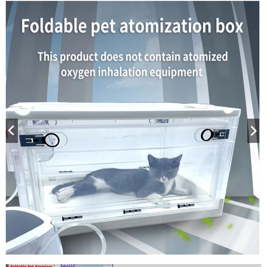 Pet Atomization Box Oxygen Room Foldable Easy To Carry Veterinary ...