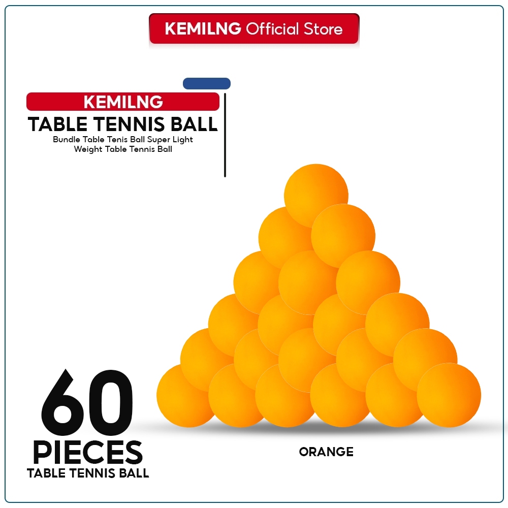 KEMILNG Table Tennis Ball Super Light Weight Table Tennis Ball Pack ...
