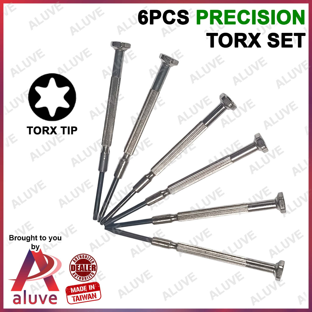 6 piece precision Torx Driver Star Driver set T5 T6 T7 T8 T9 T10 ...