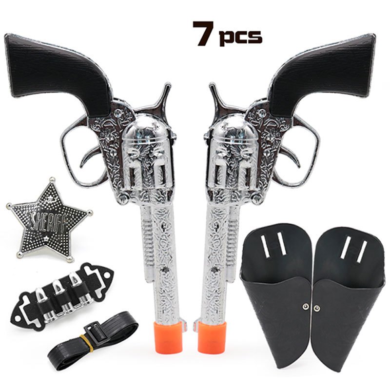 COD-7PCS-Festival Cosplay Party Western Cowboy Gun Props Children's Toy ...