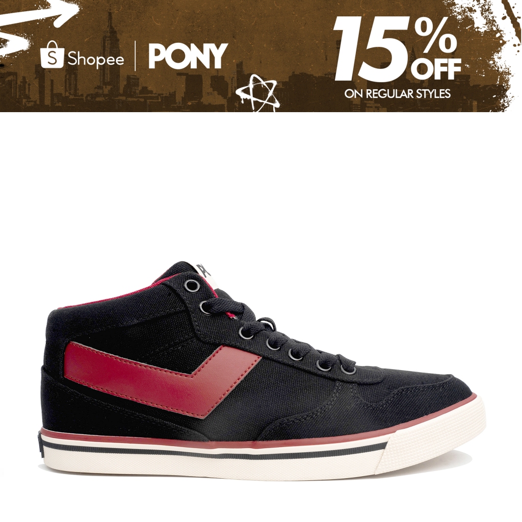 Pony Men's - Madison (Black / Red Dahlia) | Shopee Philippines