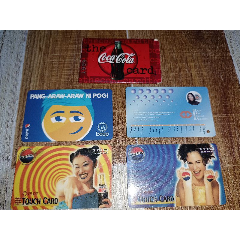 Vintage Coke, PLDT, LRT, Pepsi Card 100 each!!! | Shopee Philippines