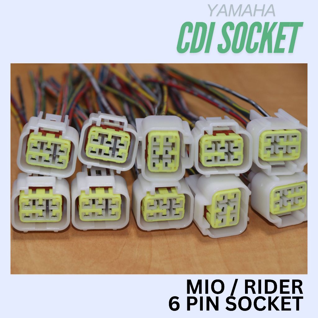 CDI Socket for Mio, Raider 150 sporty - 6 pins female with Japan Auto ...