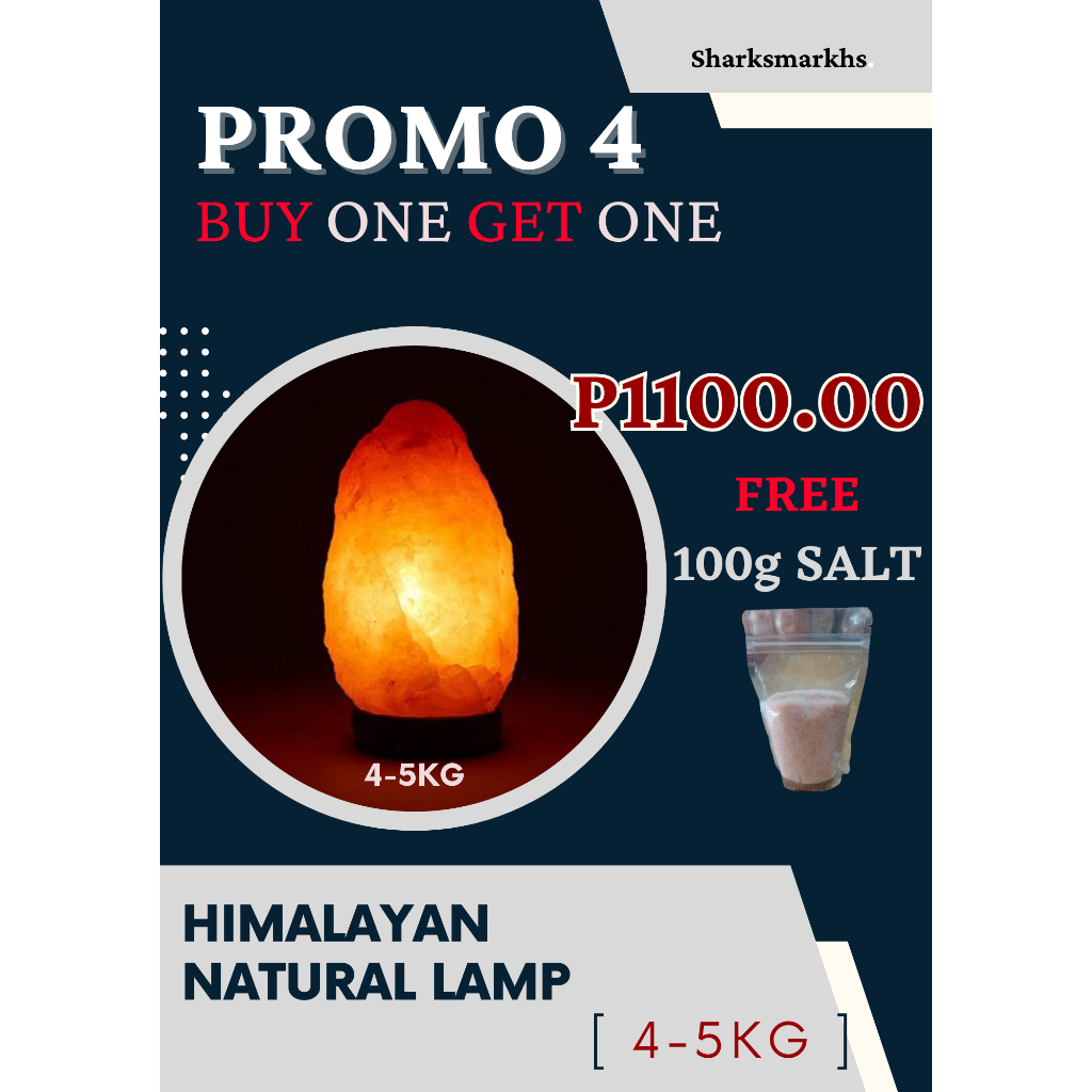 Himalayan Salt Lamp With Free 100 Grams Edible Salt 4-5kg (BUY1TAKE1 ...