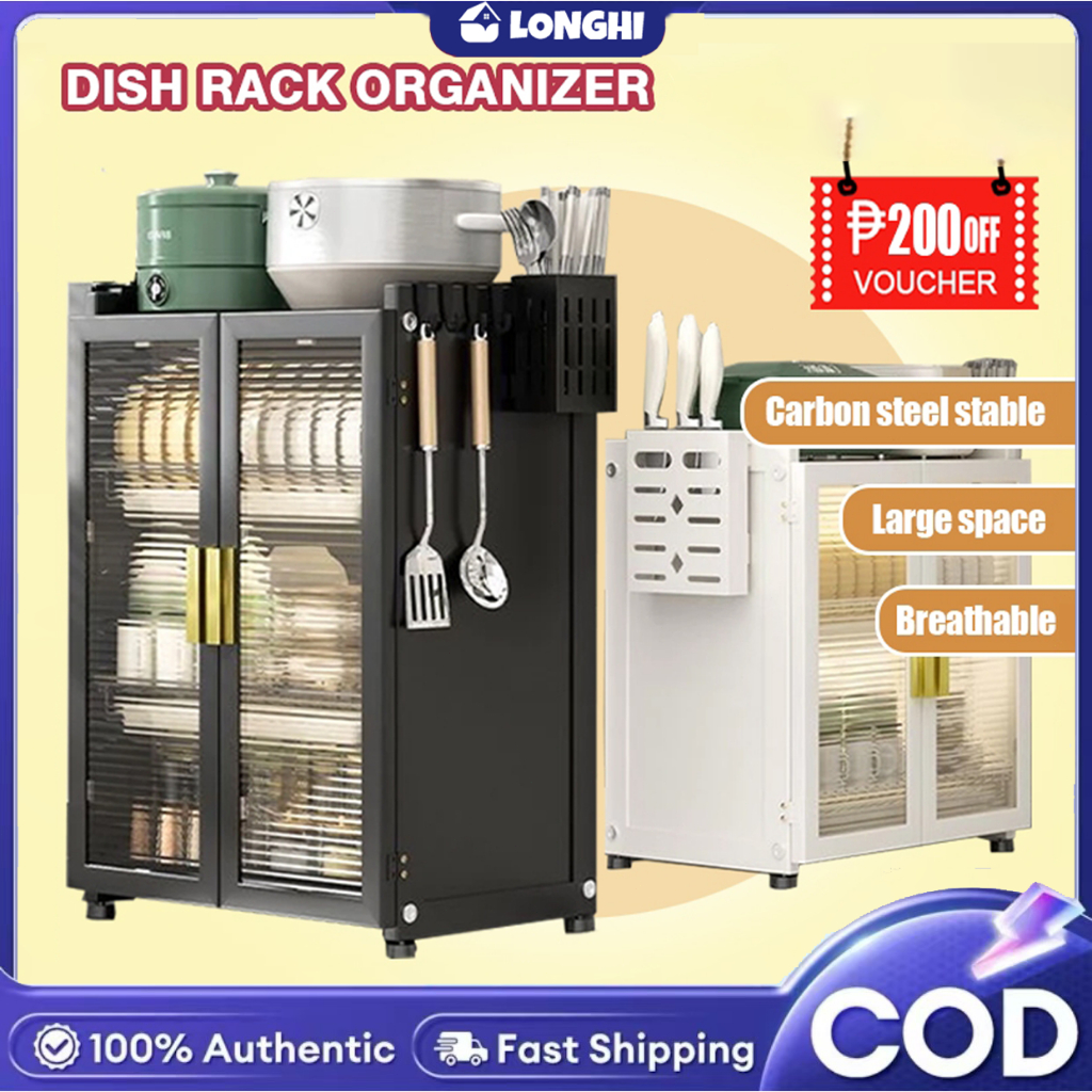 2/3 Tier Dish organizer Cabinet Dish rack Kitchen Organizer Kitchen ...