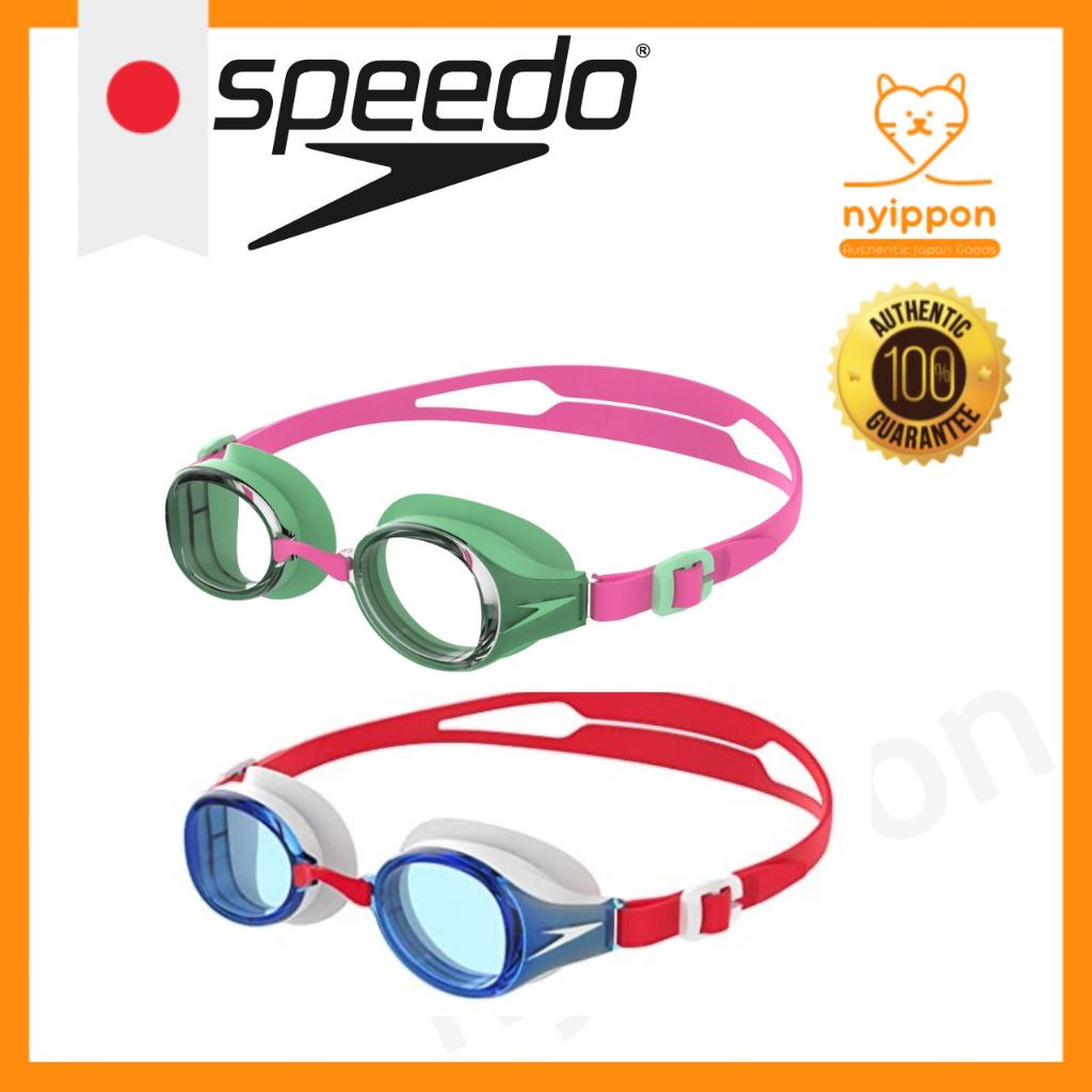 Speedo Hydropure Junior Goggles for Kids - Unisex - SEB02211 - Red/Blue ...