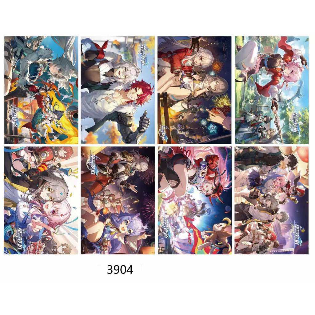 HONKAI IMPACT 3rd 8 PIECES POSTERS A3 Size | Shopee Philippines