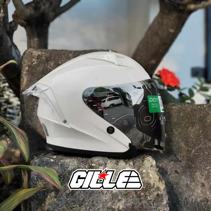 GILLE Official 172 GVR-V1 Half Face Helmet for Motorcycle Dual Visor ...