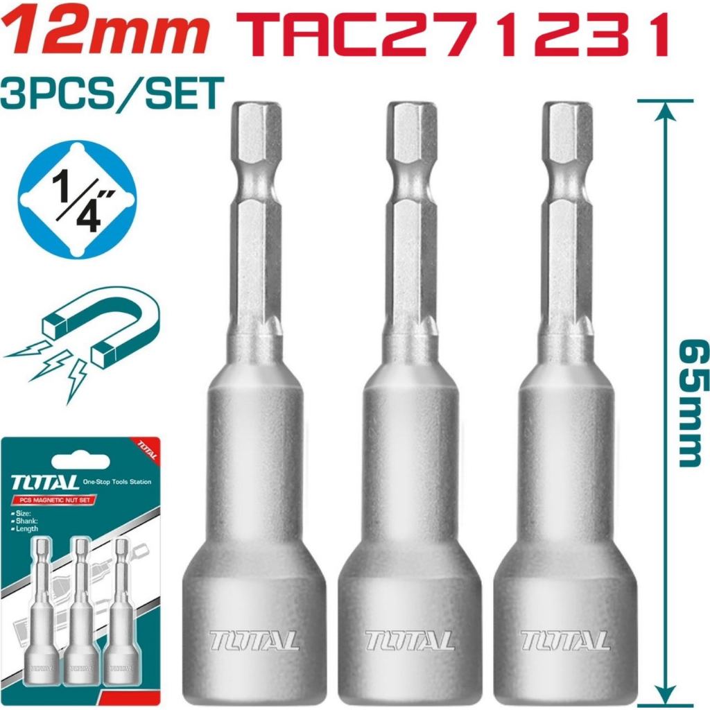 TOTAL Tools (TAC271231)Magnetic nut set (12mm) (TAC271431)Magnetic nut ...