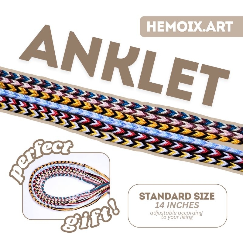 Anklet Accessory | Handmade Anklet, Weaved, Beach Anklet | Shopee ...