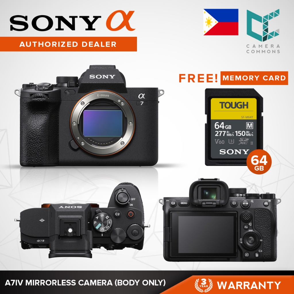 Sony A7IV Alpha Compact Full-Frame Mirrorless Camera Body Only A74 ILCE ...