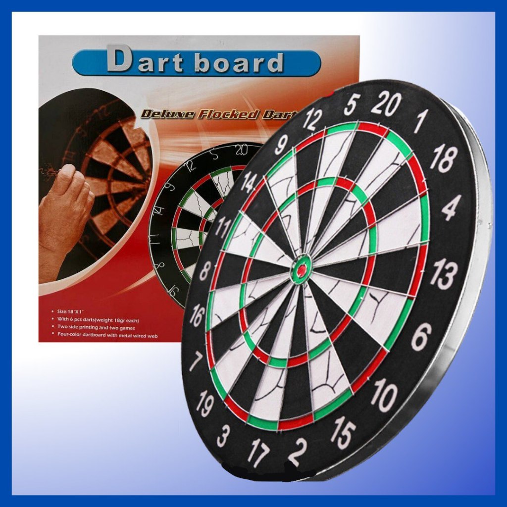 Bristle Dart Board Professional Use White Number Ring Blade Wire ...