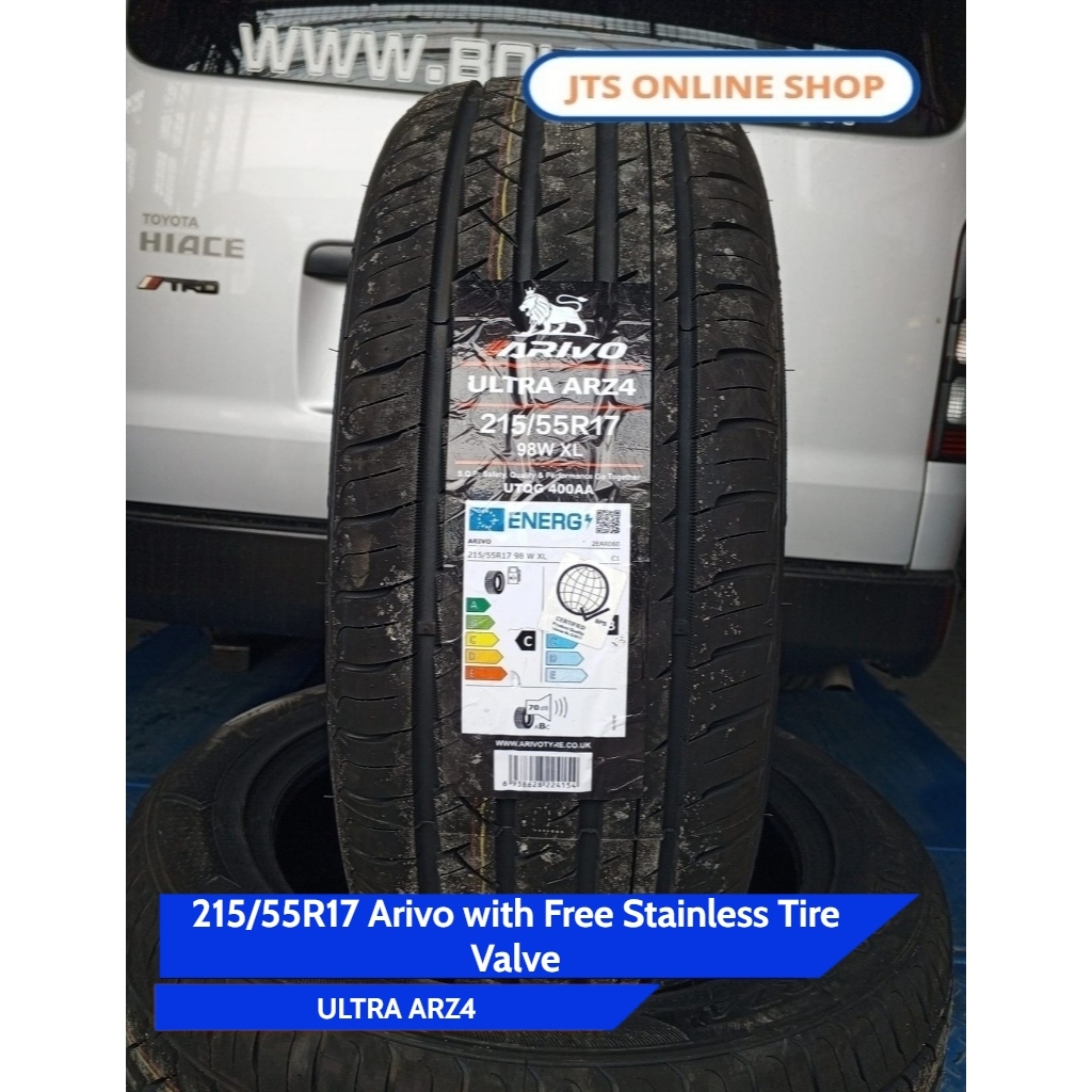 215/55R17 Arivo Ultra ARZ4 with Free Stainless Tire Valve (PRE-ORDER) | Shopee Philippines