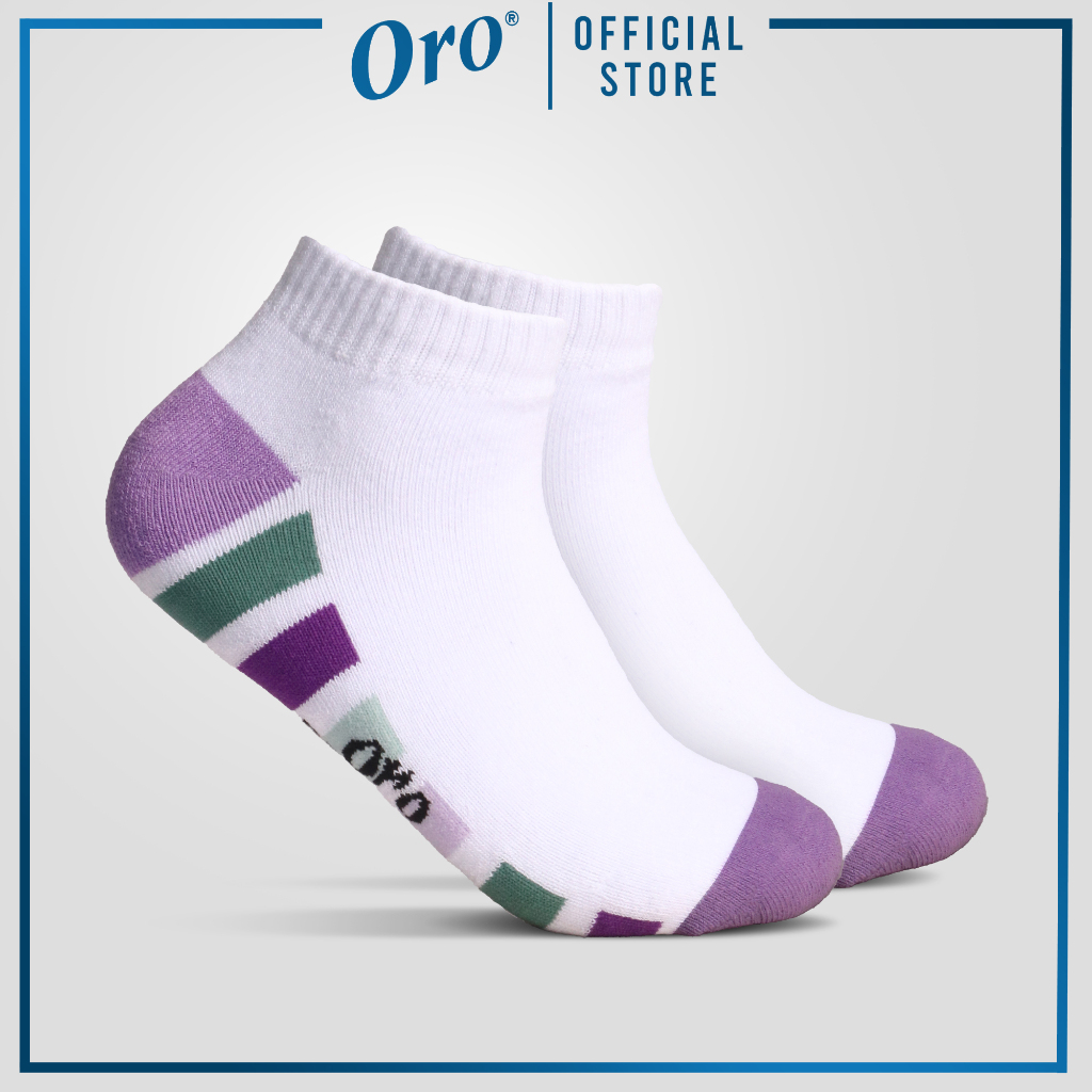 Oro Full Terry Designer Socks for Women – White (Adult Size) | Shopee ...