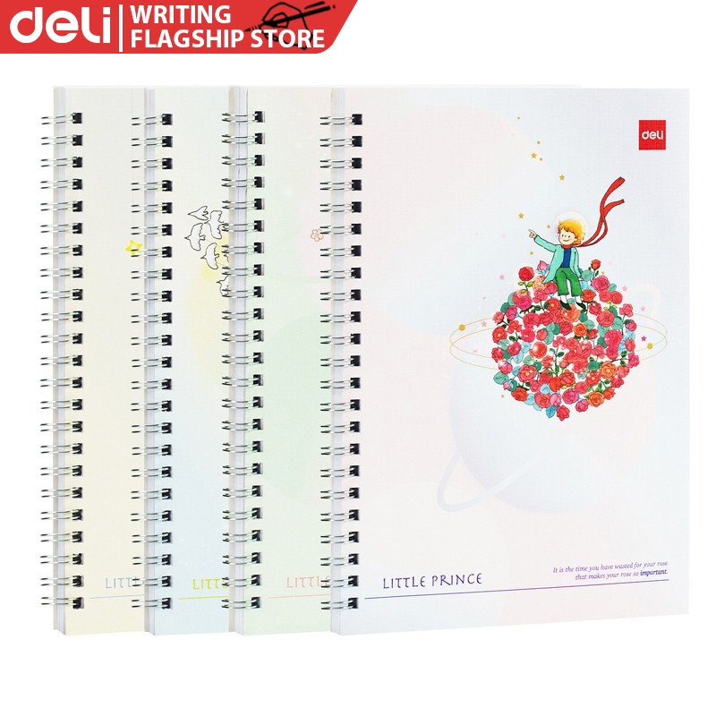 Deli A5 Spiral Notebooks 60 Sheets Student Writing Book School Supplies ...