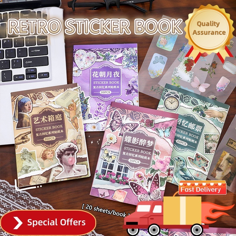 [Retro Memory Room Series] Stickers Multi-Material Stickers DIY ...