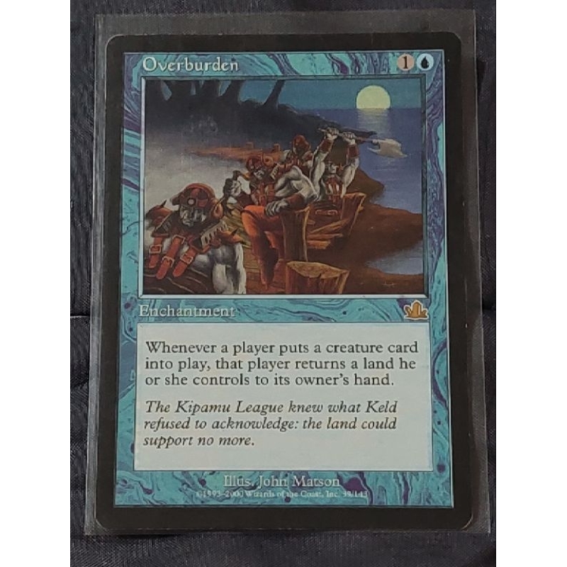 MAGIC THE GATHERING - OVERBURDEN ( PR ) | Shopee Philippines