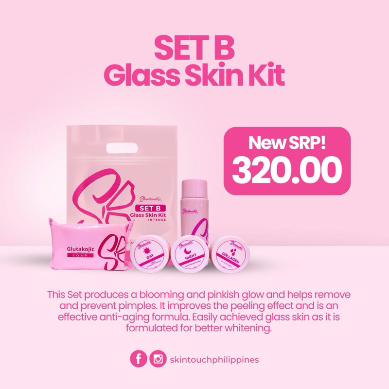 SKINTOUCH SET(B) Skintouch glass skin Kit | Shopee Philippines