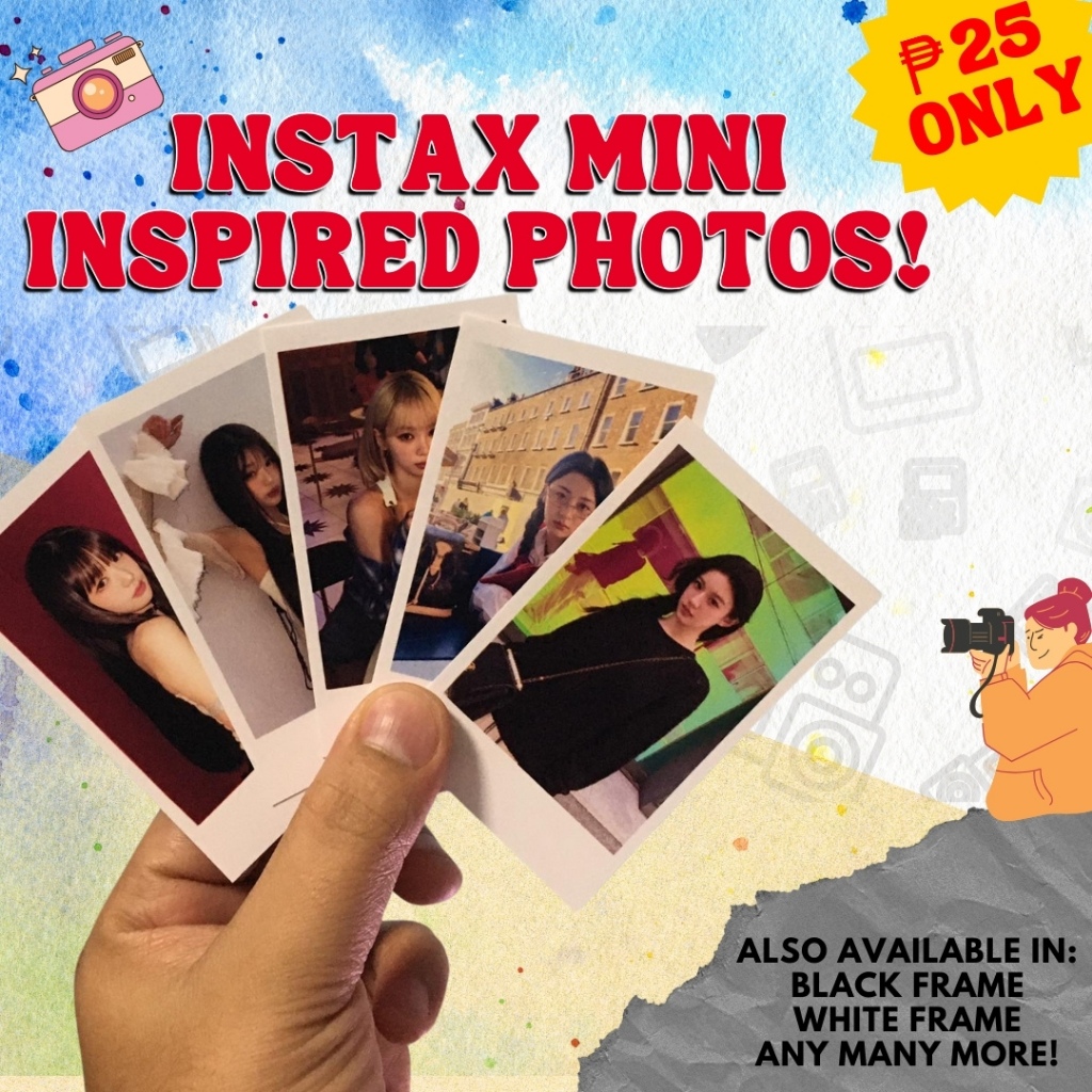 Instax Mini Inspired Photos | ONE DAY PROCESS | 10pcs | Photo Printing ...
