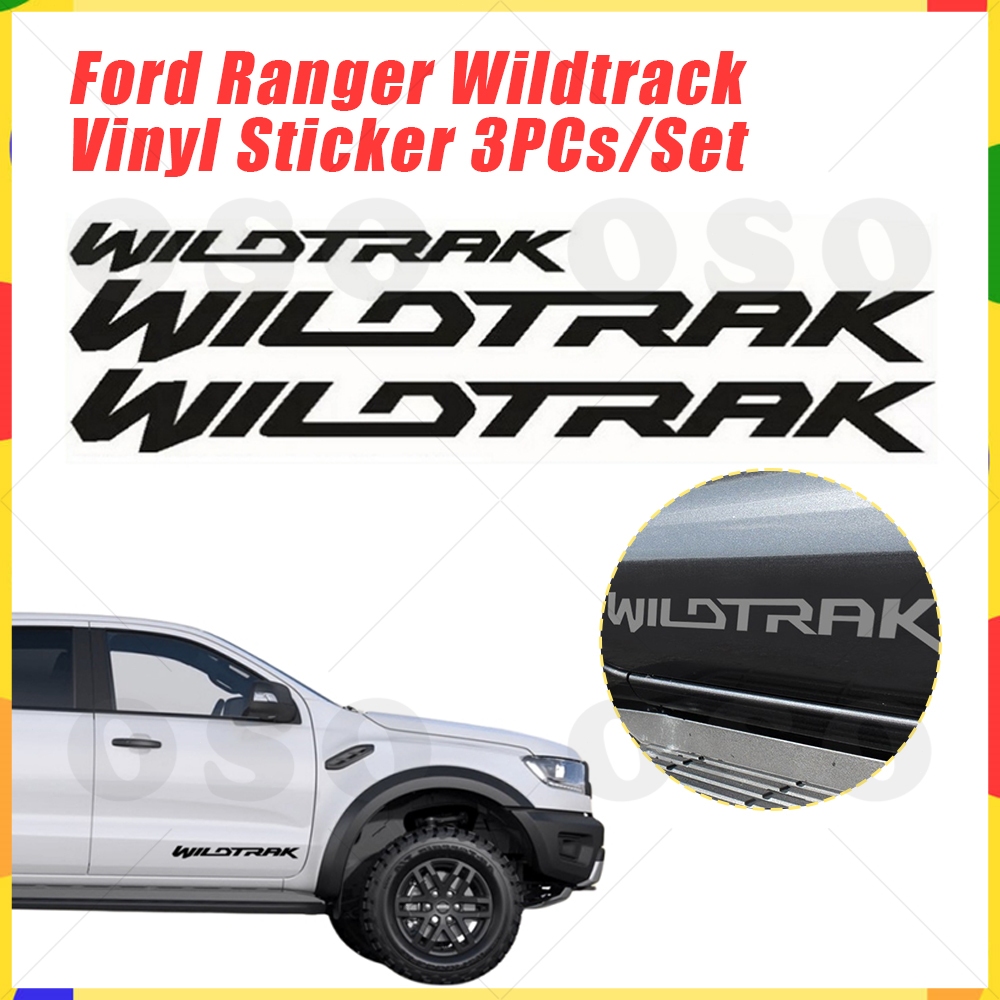 3Pcs/Kit Ford Ranger Sticker Decals Wildtrak Car Vinyl Sticker Ford ...