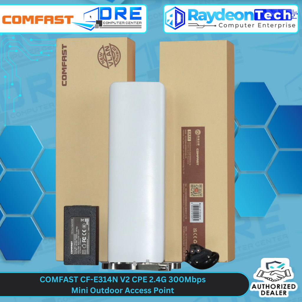 Comfast CF-E314N V2 CPE 2.4G 300Mbps Mini Outdoor Access Point | Shopee ...
