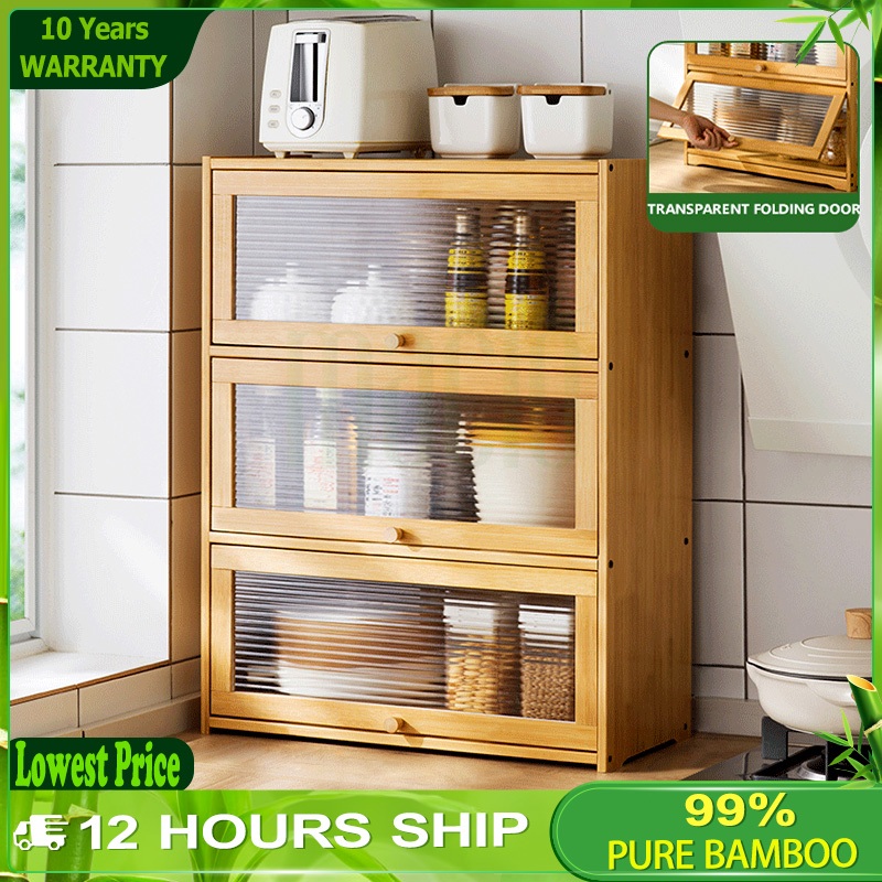 TAHANAN Kitchen Desktop Bamboo Storage High-Grade Box Multi Layer ...