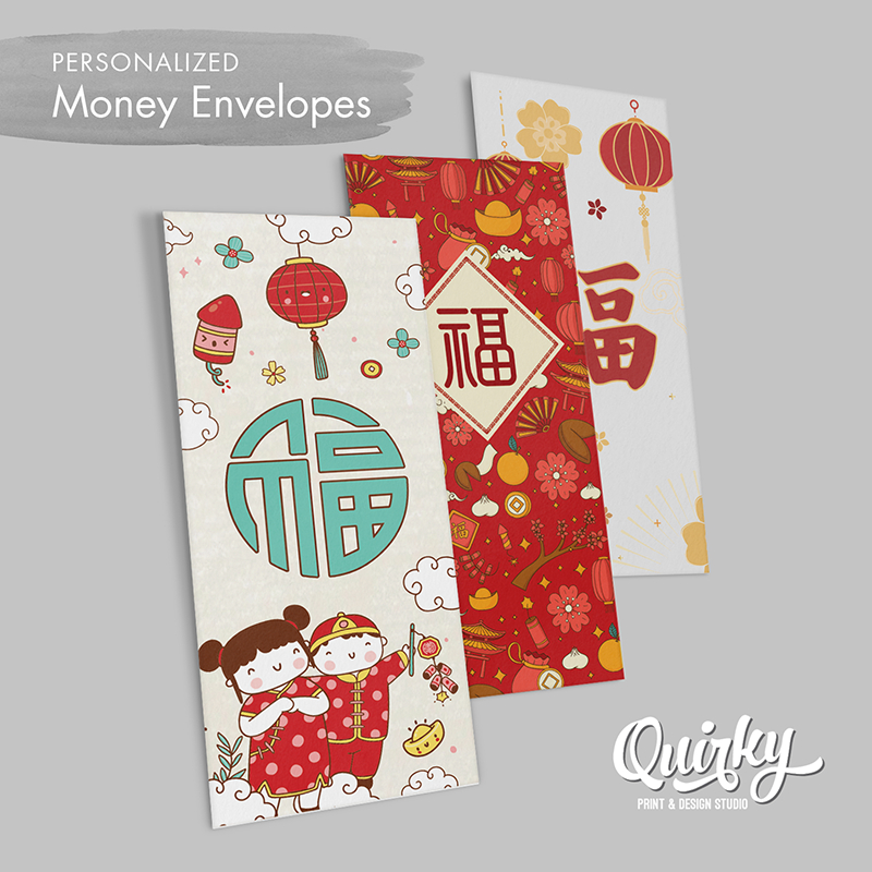 Chinese Lunar New Year Collection - Personalized 12 PC Ang Pao/Money ...