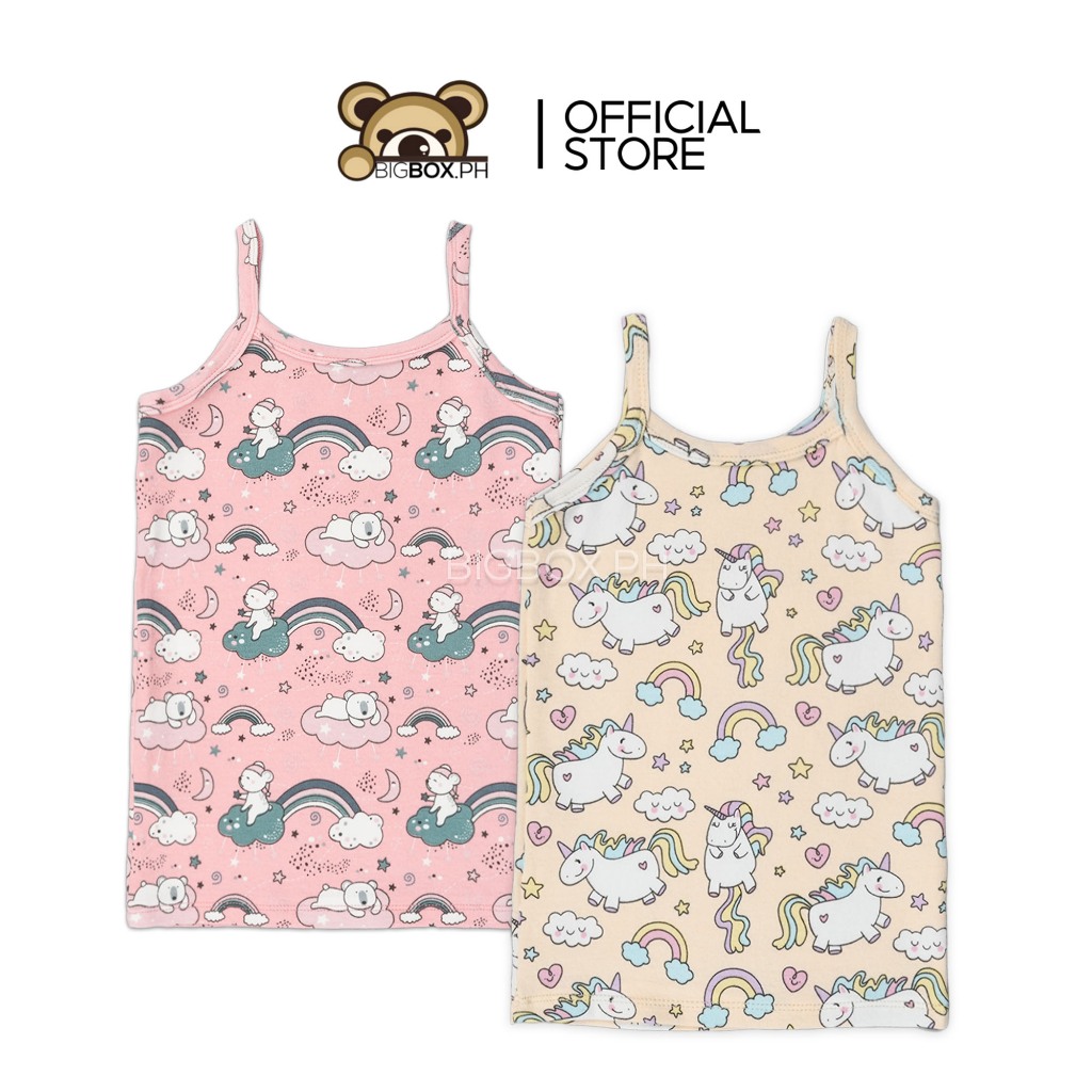 BigboxPH Kids Selection Pure Cotton Spaghetti Sando for Girls 3-5 Years ...