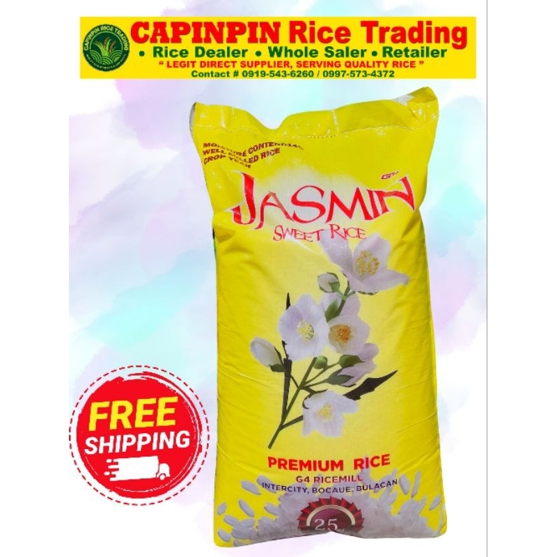 JASMIN SWEET RICE g4 25 KG | Shopee Philippines