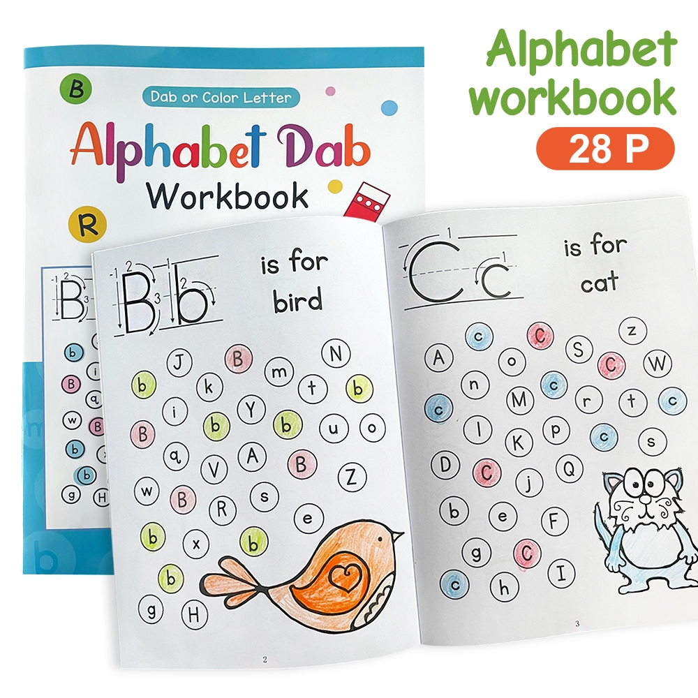 28 Pages Preschool Early Education Learning Alphabet Tracing Workbook ...